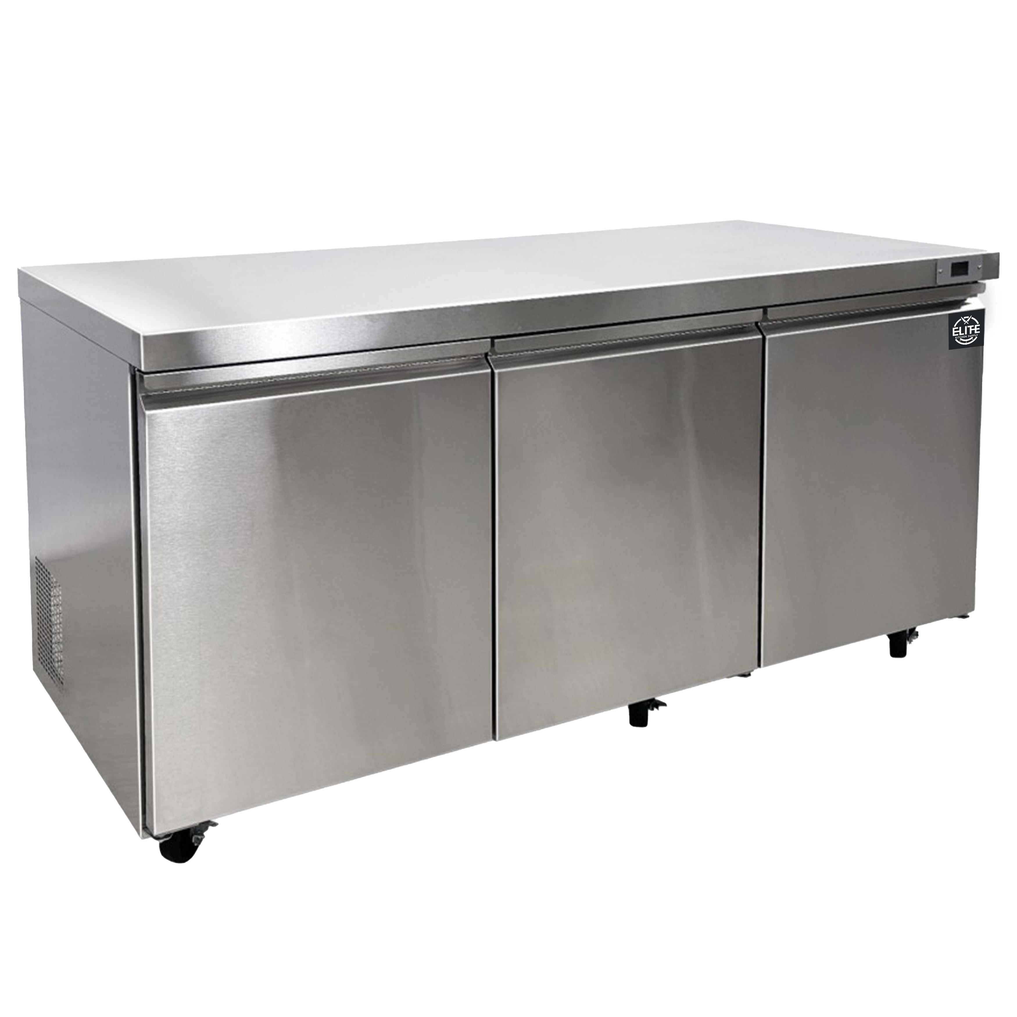 72 in. Commercial Three Door Undercounter Freezer 17 Cu. Ft. Restaurant ...