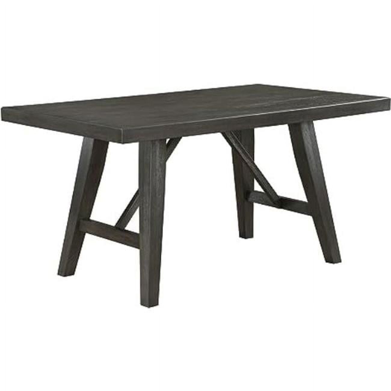 72 in. Flared Legs & Rera Rectangular Counter Height Dining Table ...