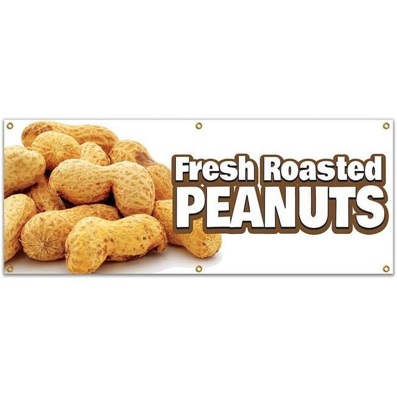 72 in. Fresh Roasted Peanuts Banner Sign - Walmart.com