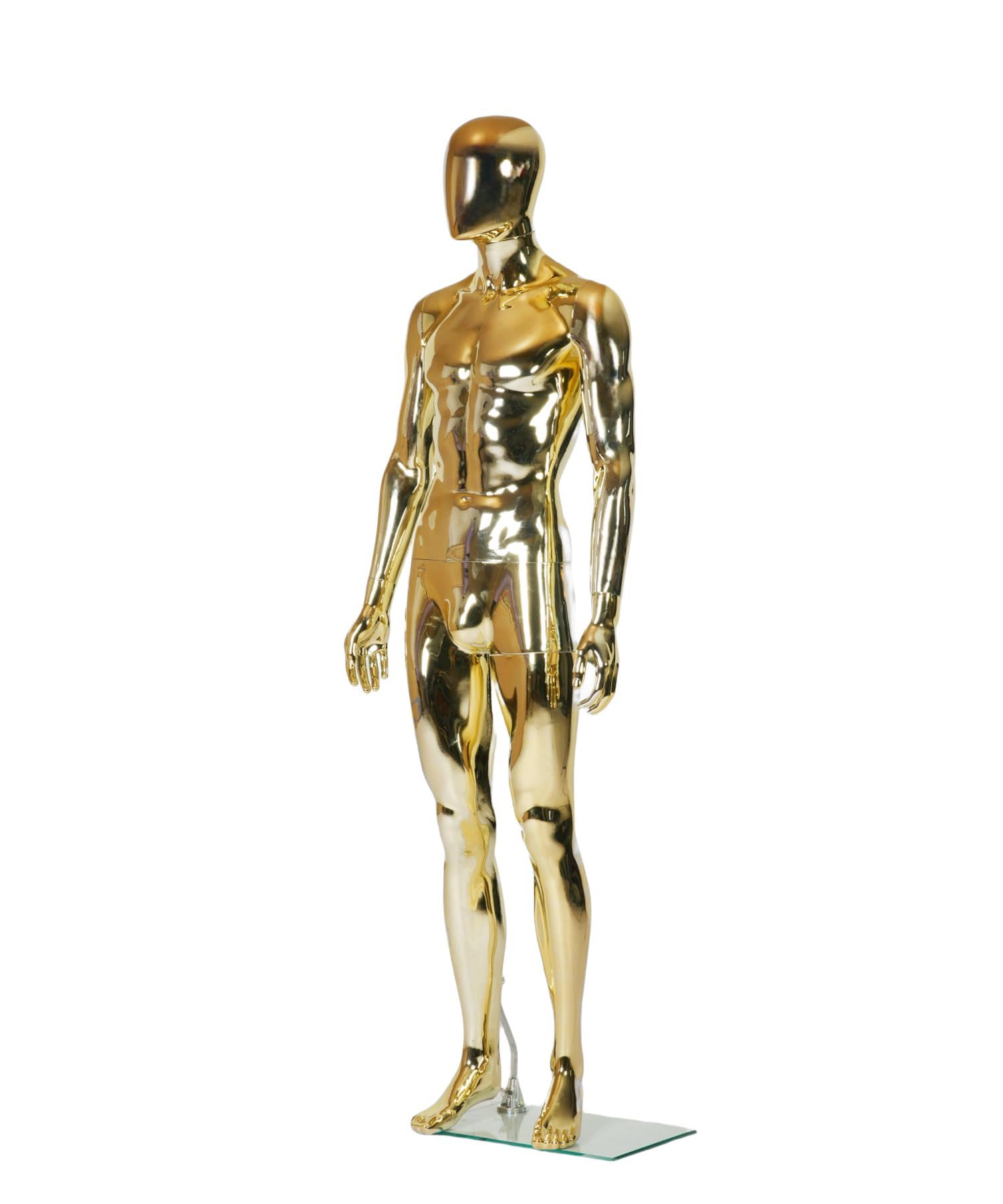 72 in Gold Male Mannequin Dress Form Display - Manikin Torso Stand ...
