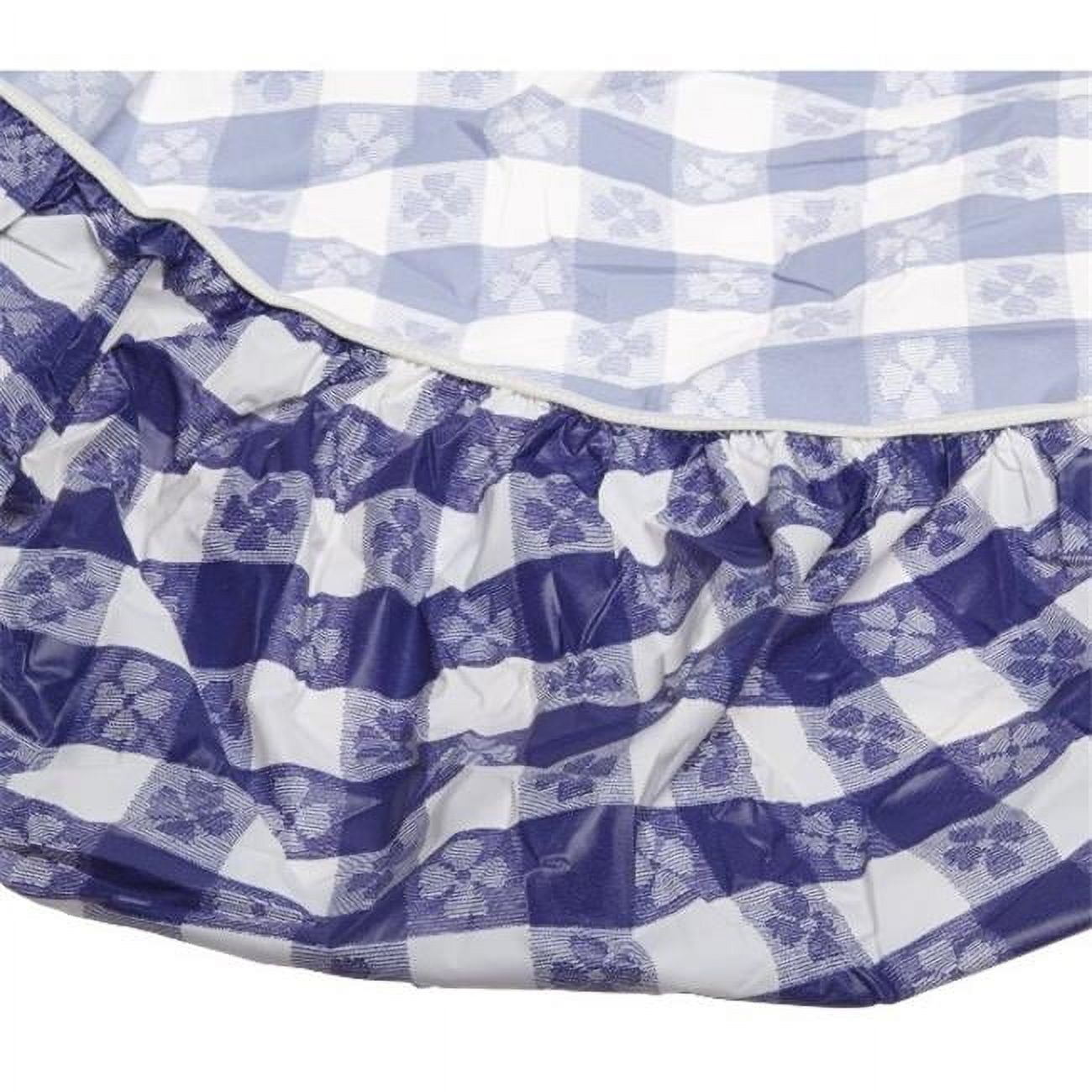 72 in. ROUND KWIK COVER BLUE GINGHAM.. 25 Pack - Walmart.com