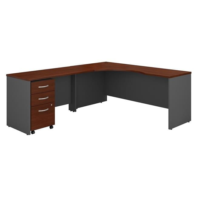 72 in. Series C Left Handed Corner Desk with 48 in. Return & Mobile ...