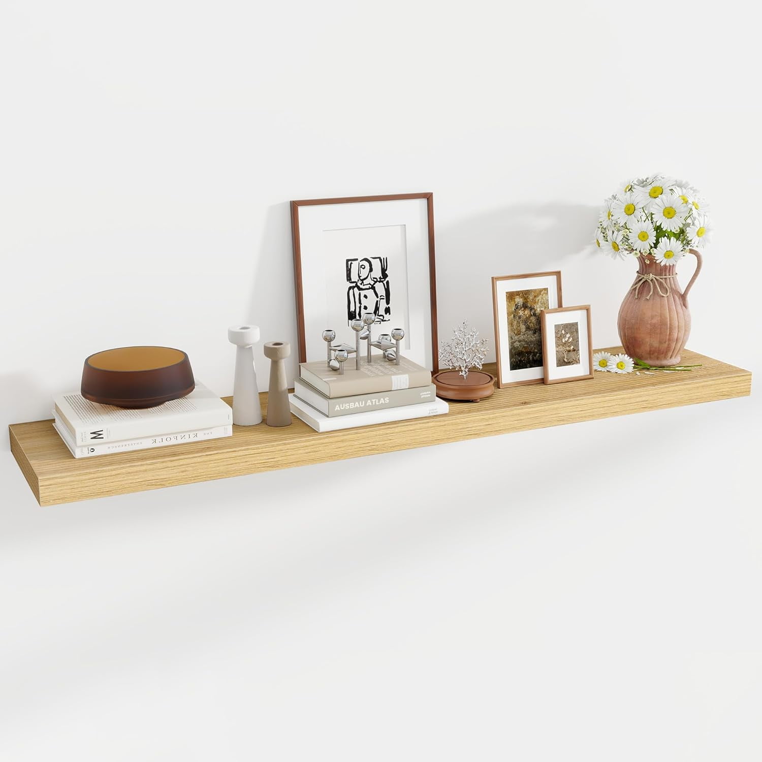72 inch Floating Shelves for Wall 12 Inch Deep Floating Shelf Hanging ...