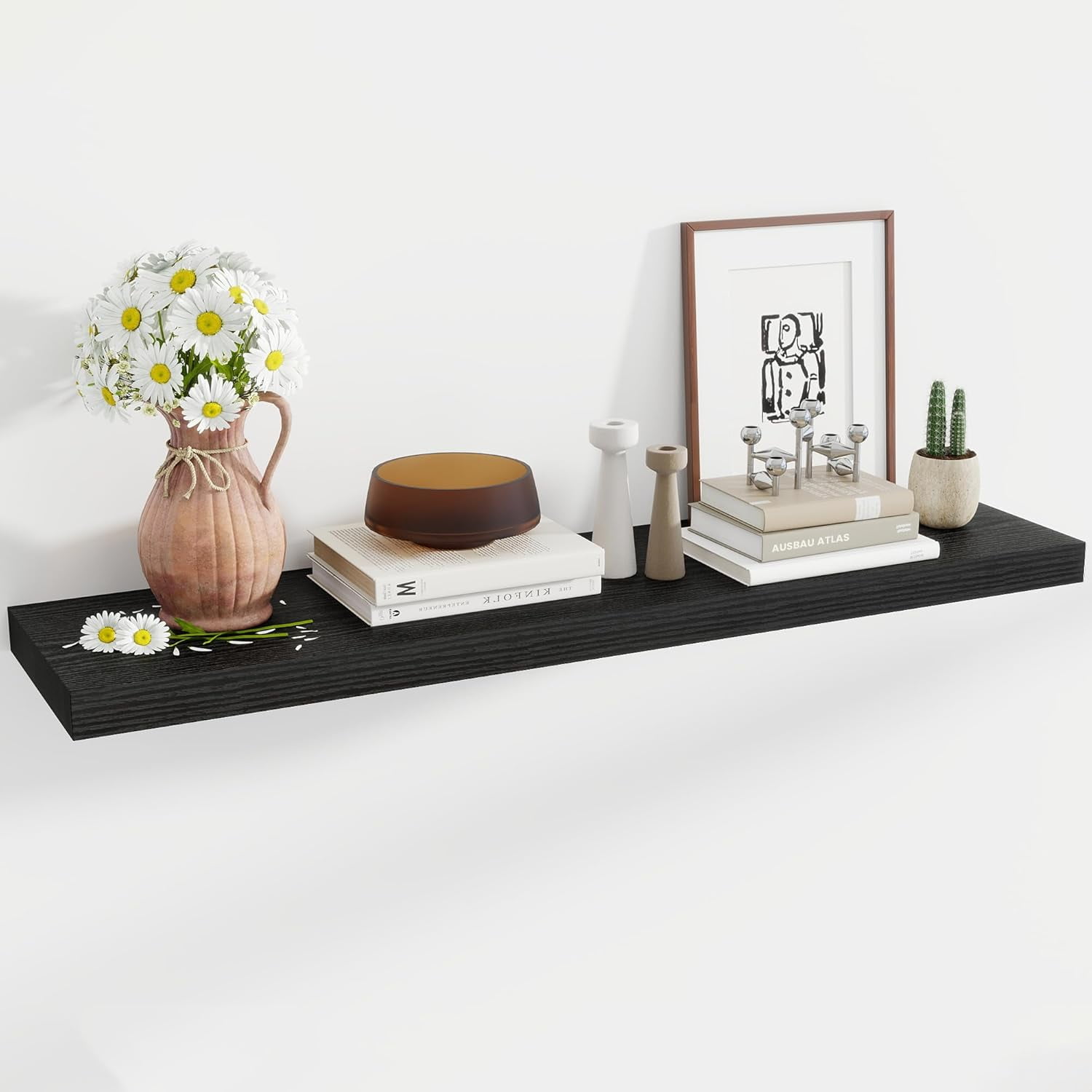 72 inch Floating Shelves for Wall 12 Inch Deep Floating Shelf Hanging ...