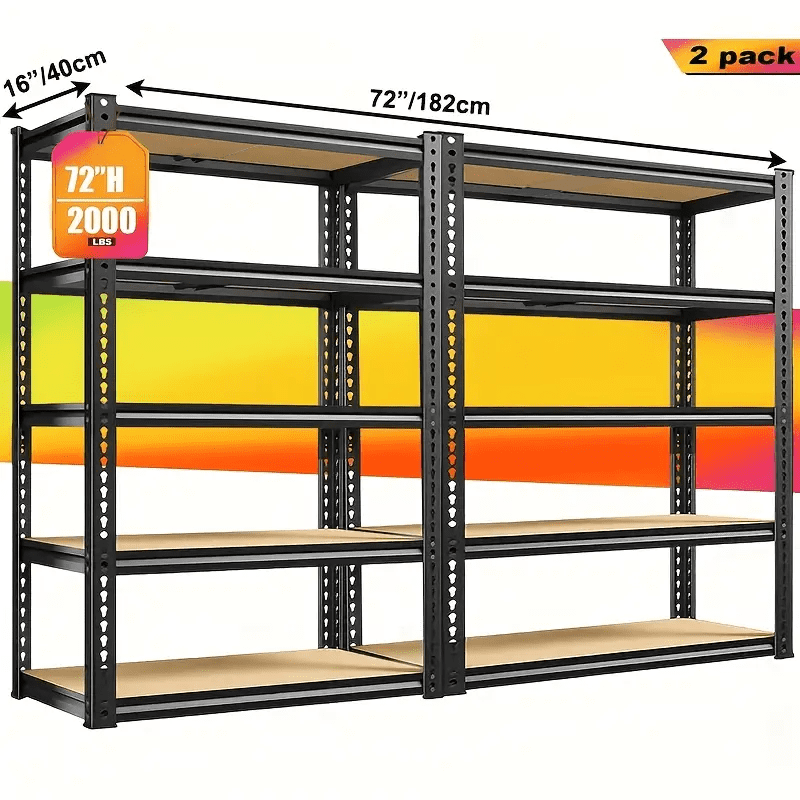 72-inch two-piece set Courtyard Outdoor Garden Rack, Outdoor Storage ...