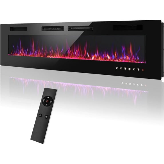 72 inches Electric Fireplace with Remote Control & Touch Screen ...