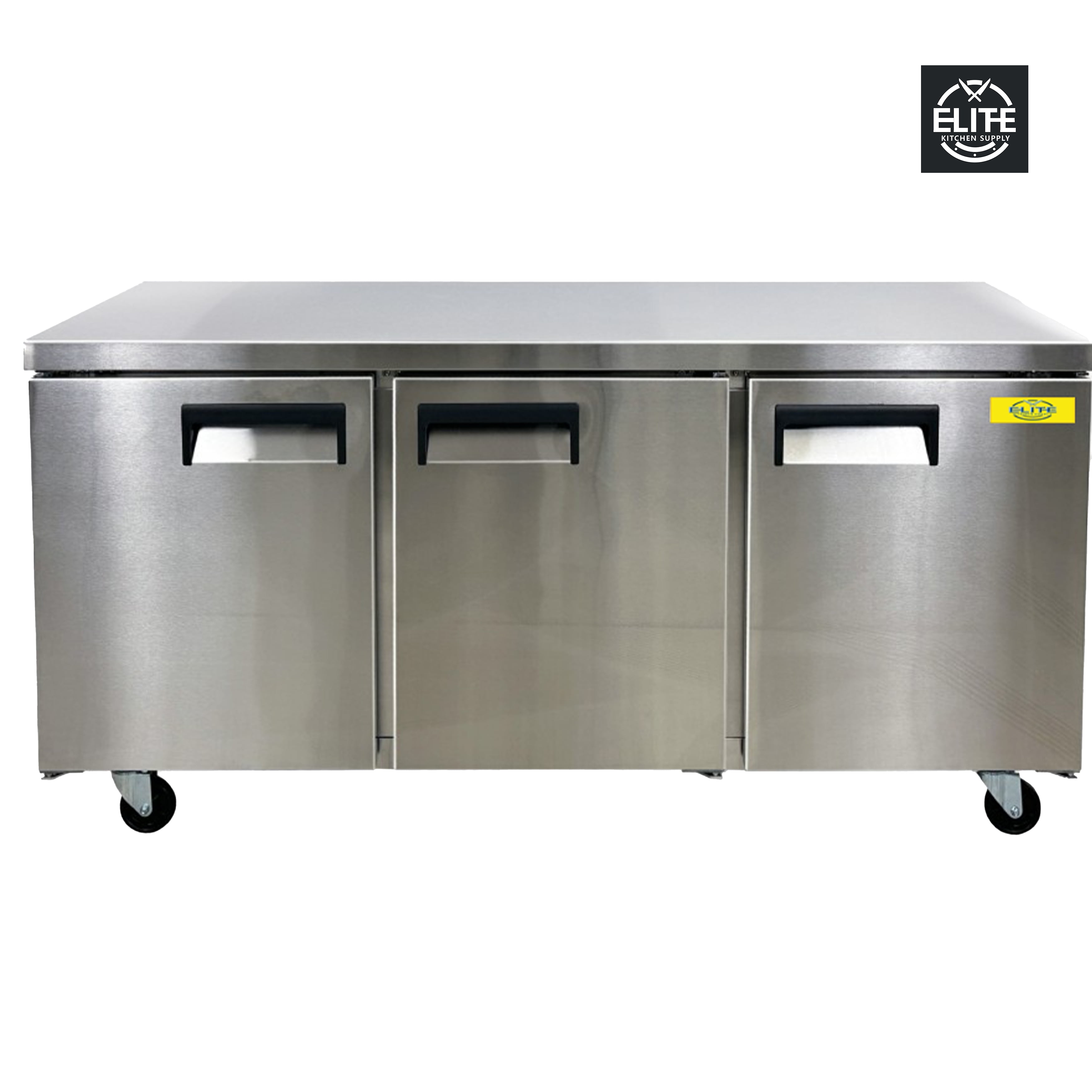 72 ins Commercial Three Door Undercounter Stainless Steel Refrigerator ...