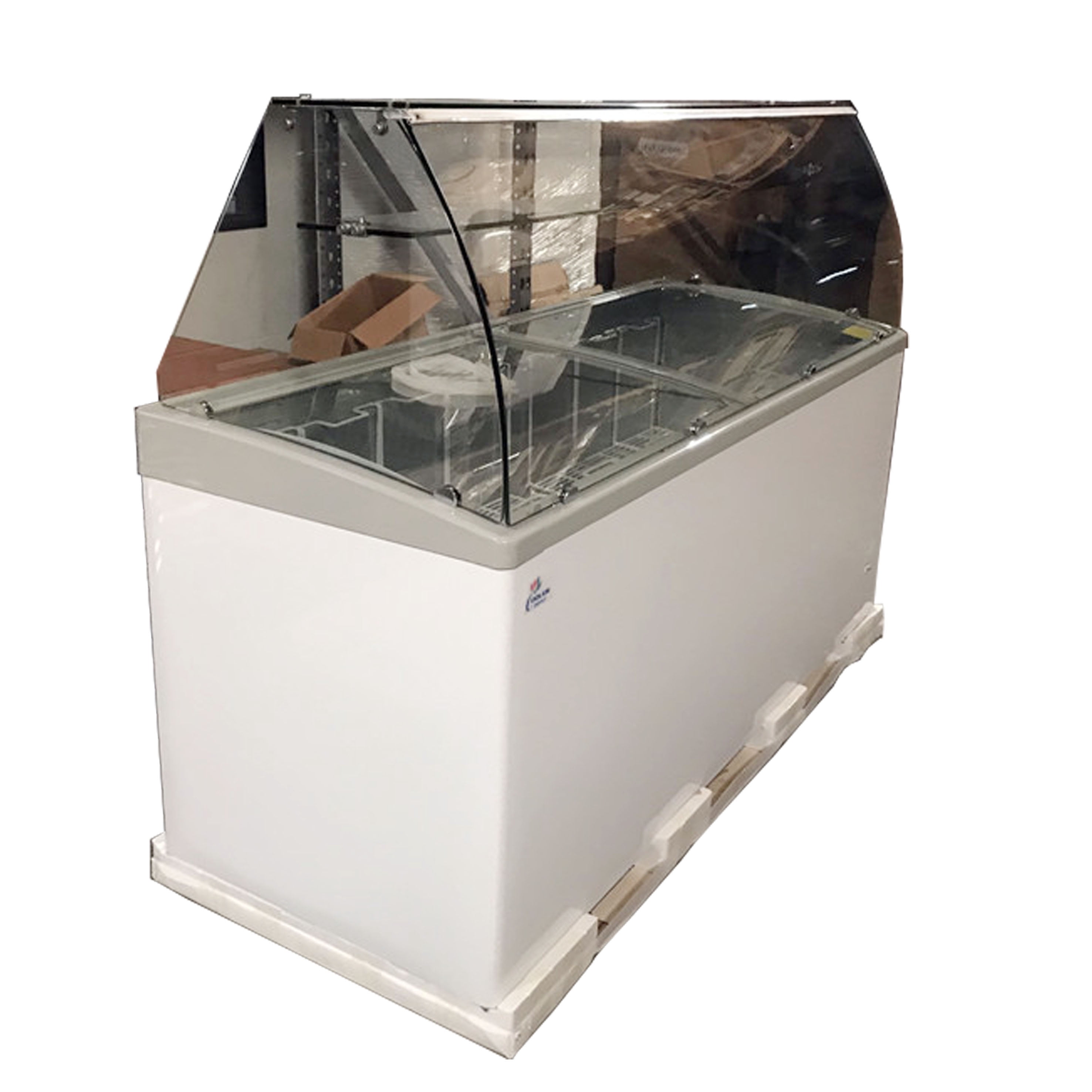 72 ins Gelato Ice Cream Freezer SD651S with glass NSF - Walmart.com