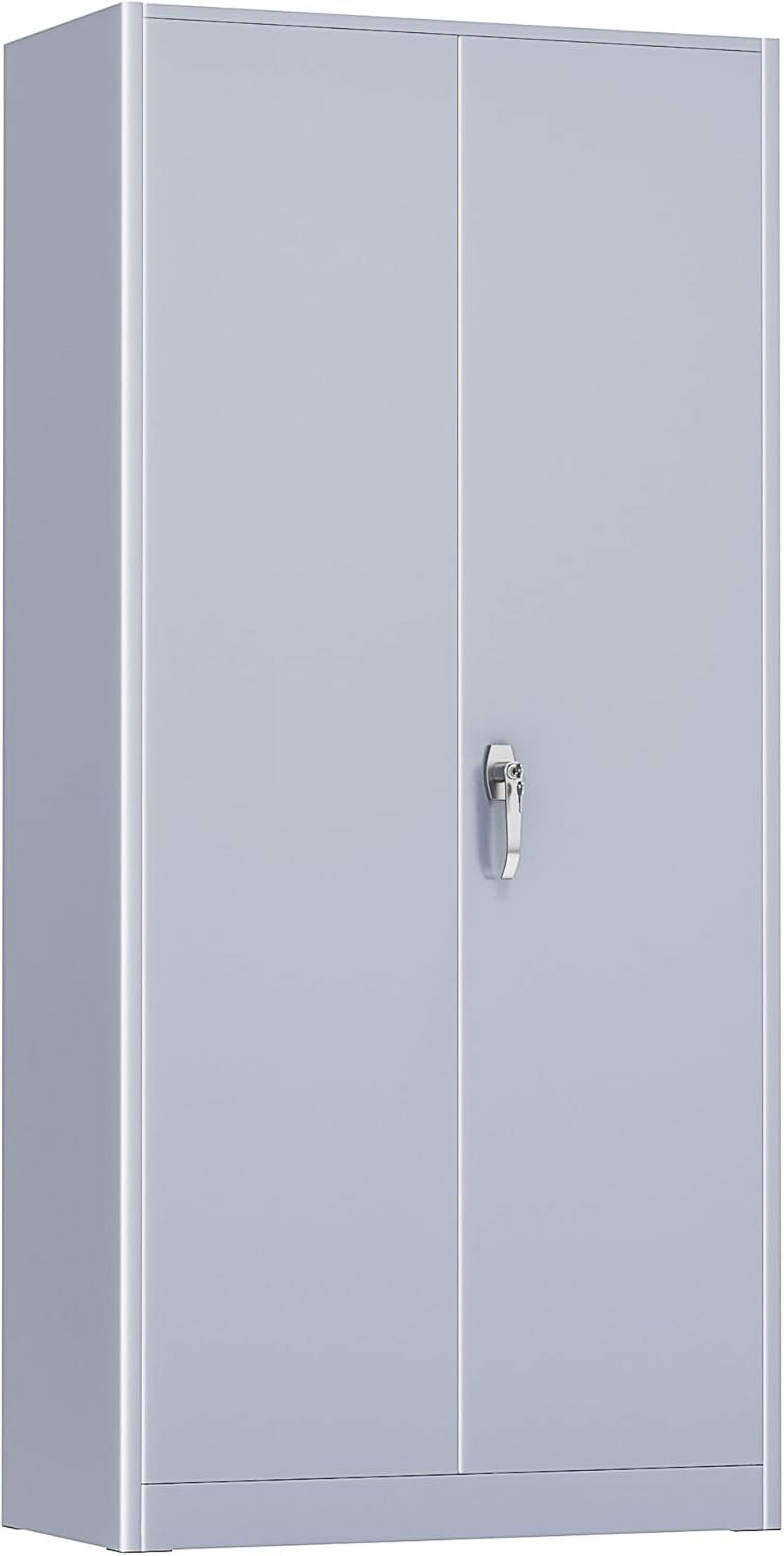 72\u201D Metal Storage Cabinet Lockable Garage Storage Cabinets High ...