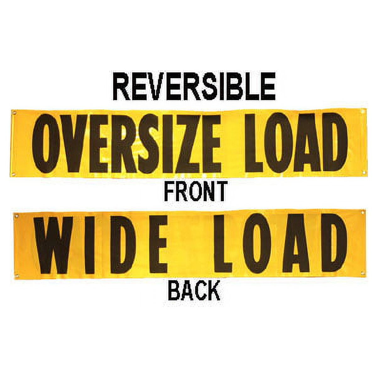 US Cargo Control Oversized Load Sign - 14" x 72" Reversible Wide Load ...