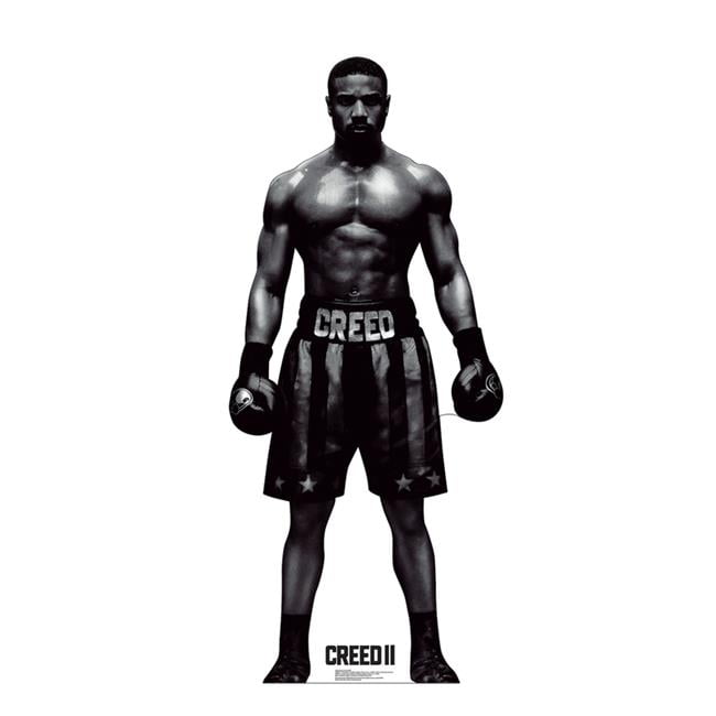 72 x 31 in. Adonis Creed Black and White Cardboard Cutout - Creed 2 ...