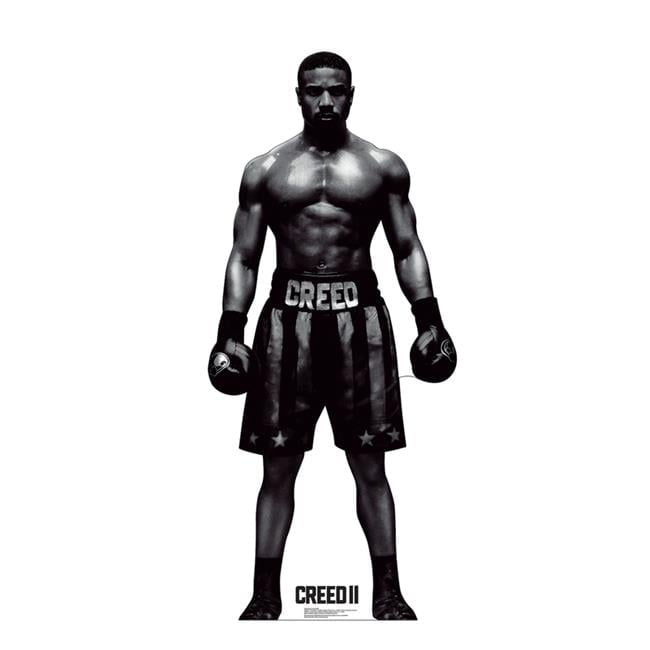72 x 31 in. Adonis Creed Black and White Cardboard Cutout - Creed 2 ...