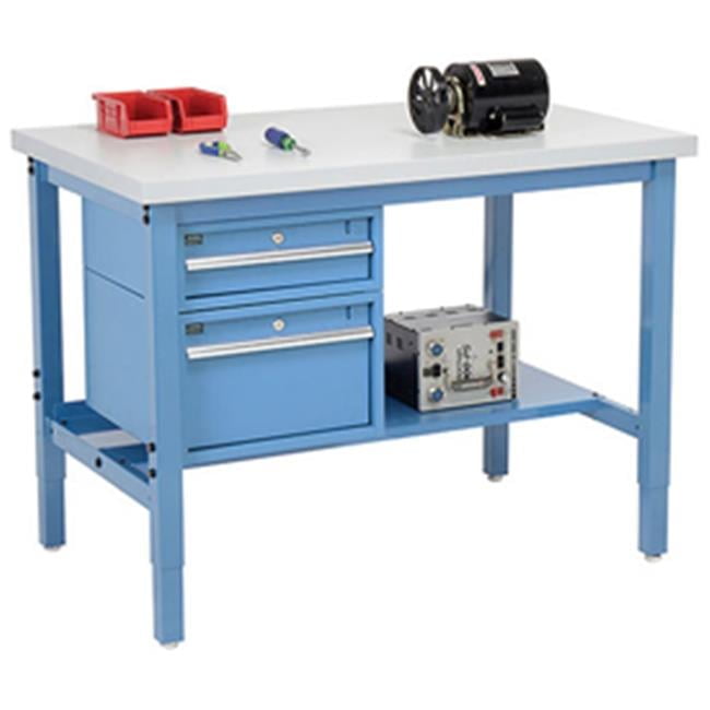 72 x 36 in. Production Workbench - Plastic Laminate Square Edge with ...