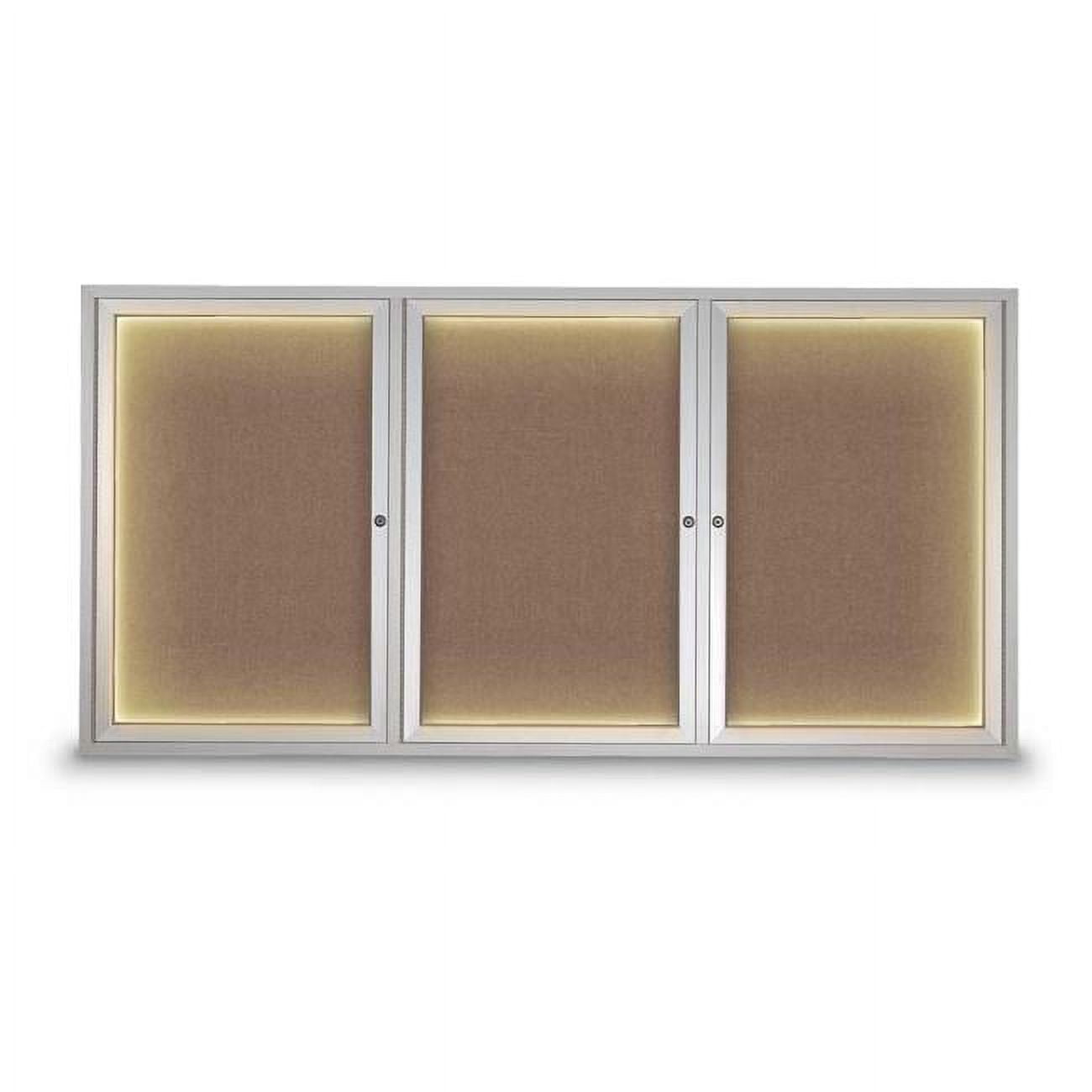 72 x 36 in. Triple Door Traditional Indoor with Illumination Enclosed ...