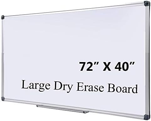 72 x 40 Inch Large Magnetic Whiteboard for Wall - Anti-Ghosting Dry ...