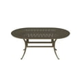 Mondawe 72" Oval Outdoor Dining Table with 2.1" Umbrella Hole, All ...