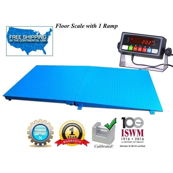 72" x 48" (6' x 4') Floor Scale with a Ramp l 5000 lbs x 1 lb - Walmart.com
