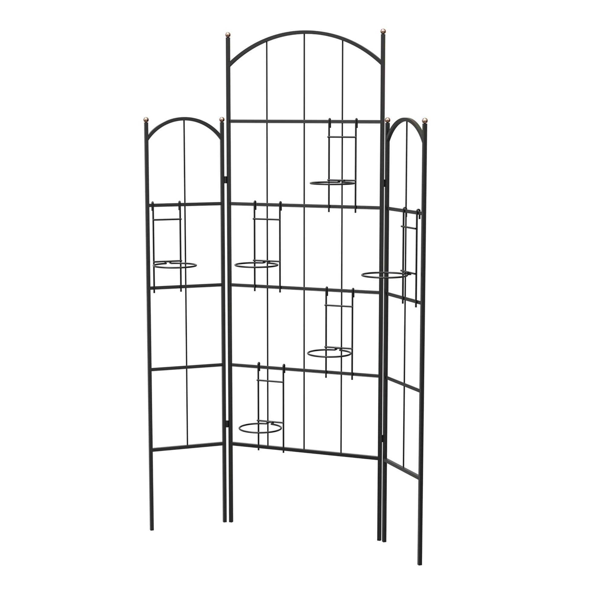 Panacea 82155 Heavy Duty Metal Expandable Standing Trellis Privacy Screen 72" x48" - Walmart.com