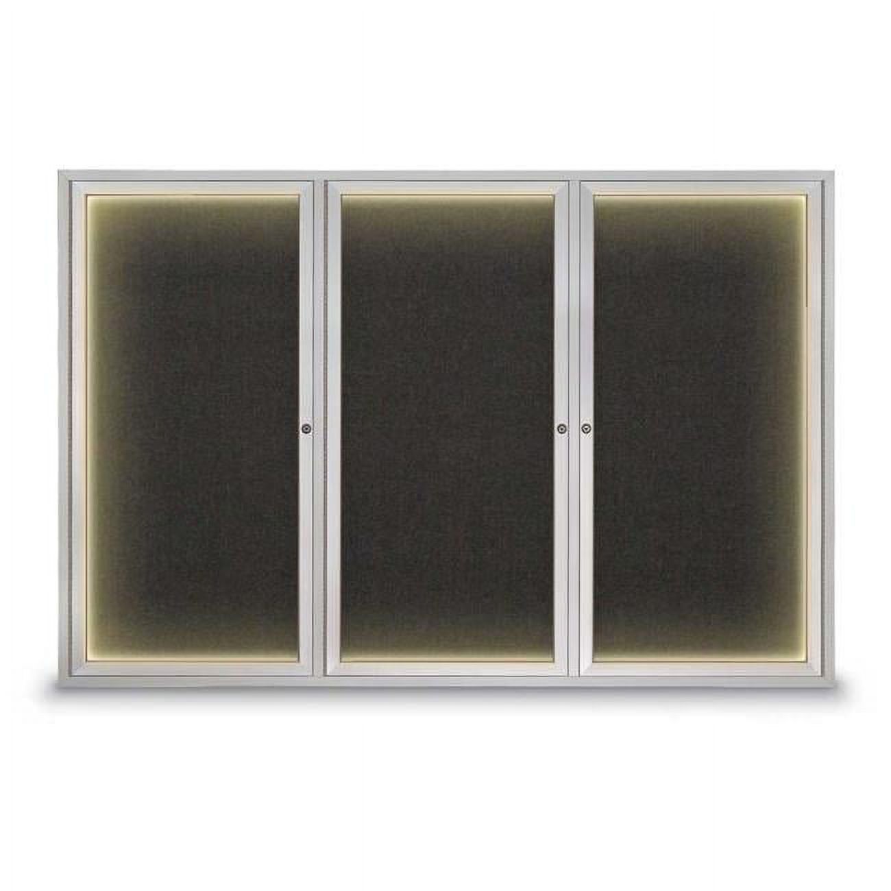 72 x 48 in. Triple Door Traditional Indoor with Illumination Enclosed ...