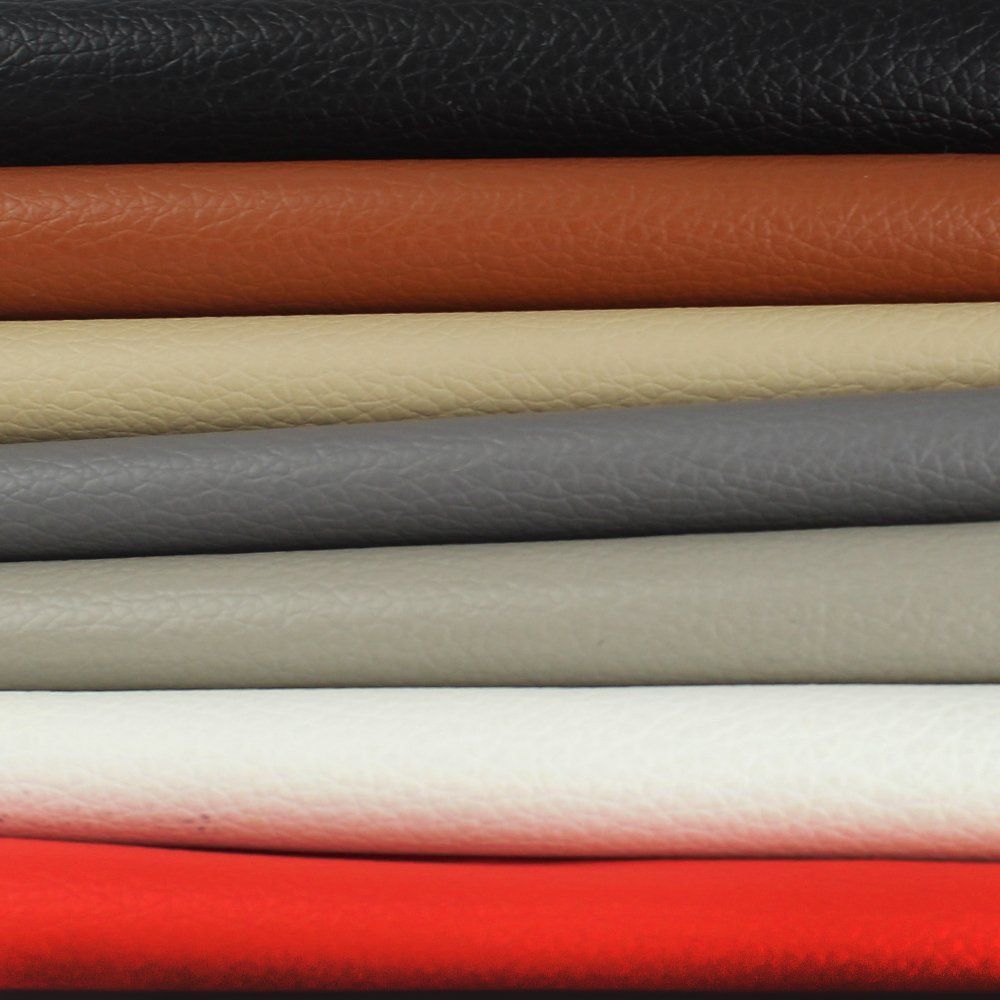 36 x 55inch 1 Yard Faux Leather Fabric Sheets Car Boat textile ...