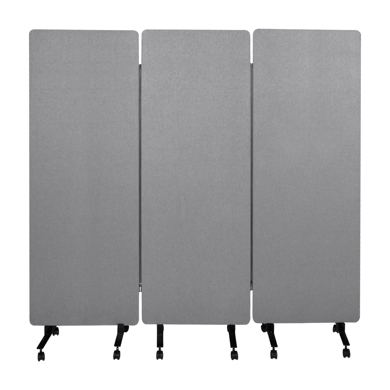 72 x 66in Sound Proof Dividers with Wheels, Portable Office Partition ...
