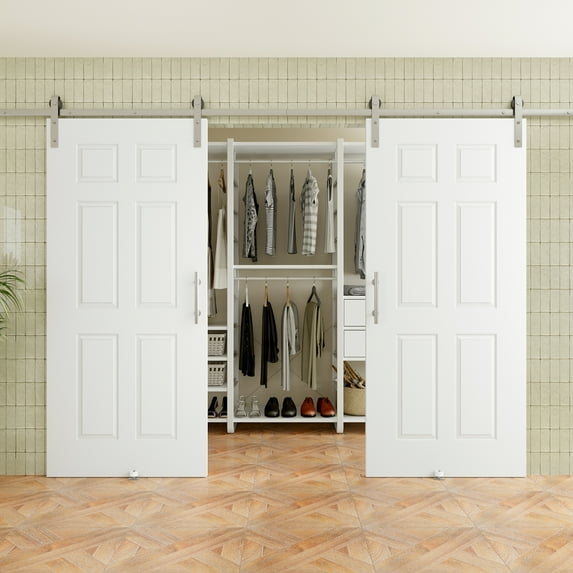 72" x 80" T Shape Waterproof White Primed Solid Core Composite MDF Wood ...