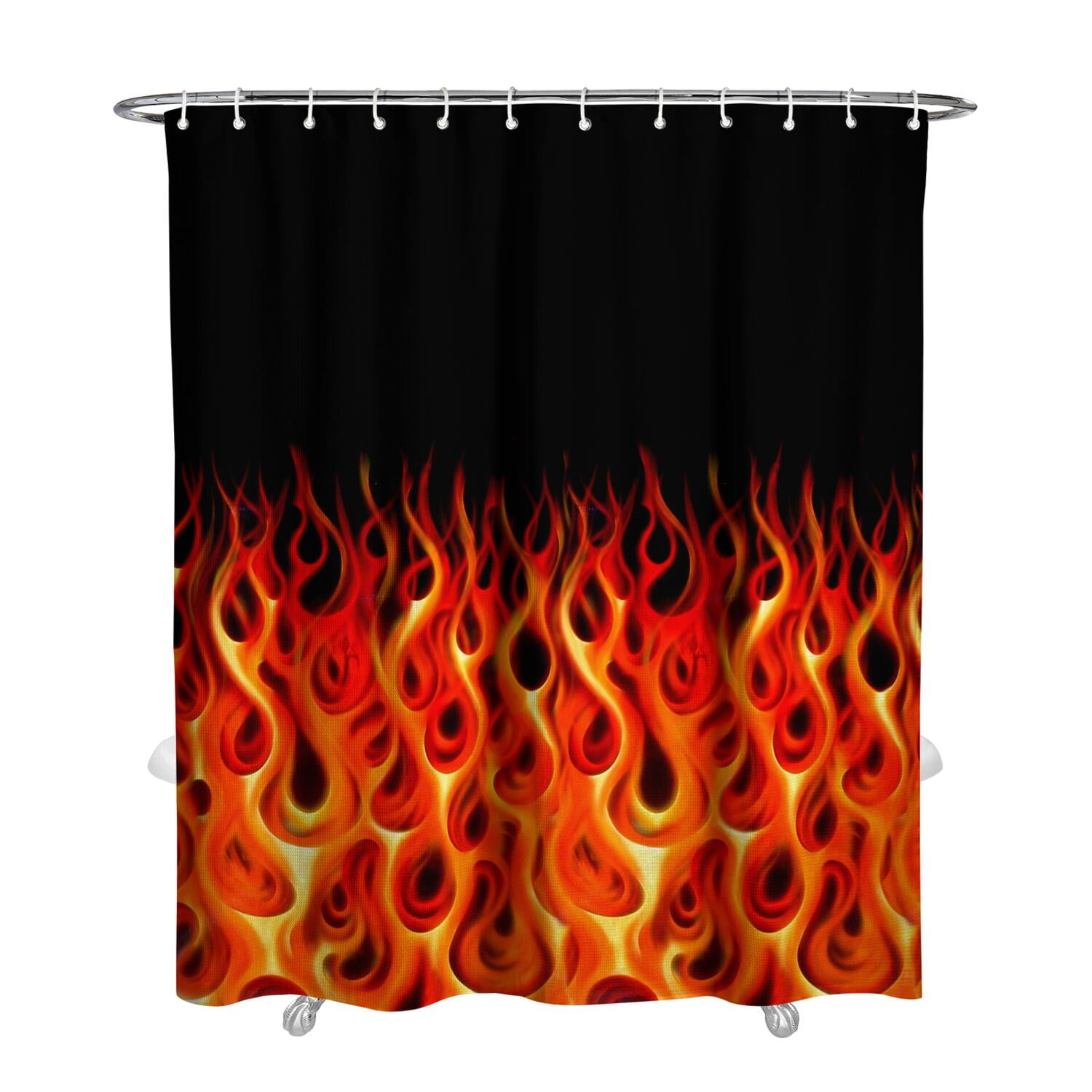 72" x 84" Artistic Rainbow Gradient Shower Curtain Waterproof Bathroom ...