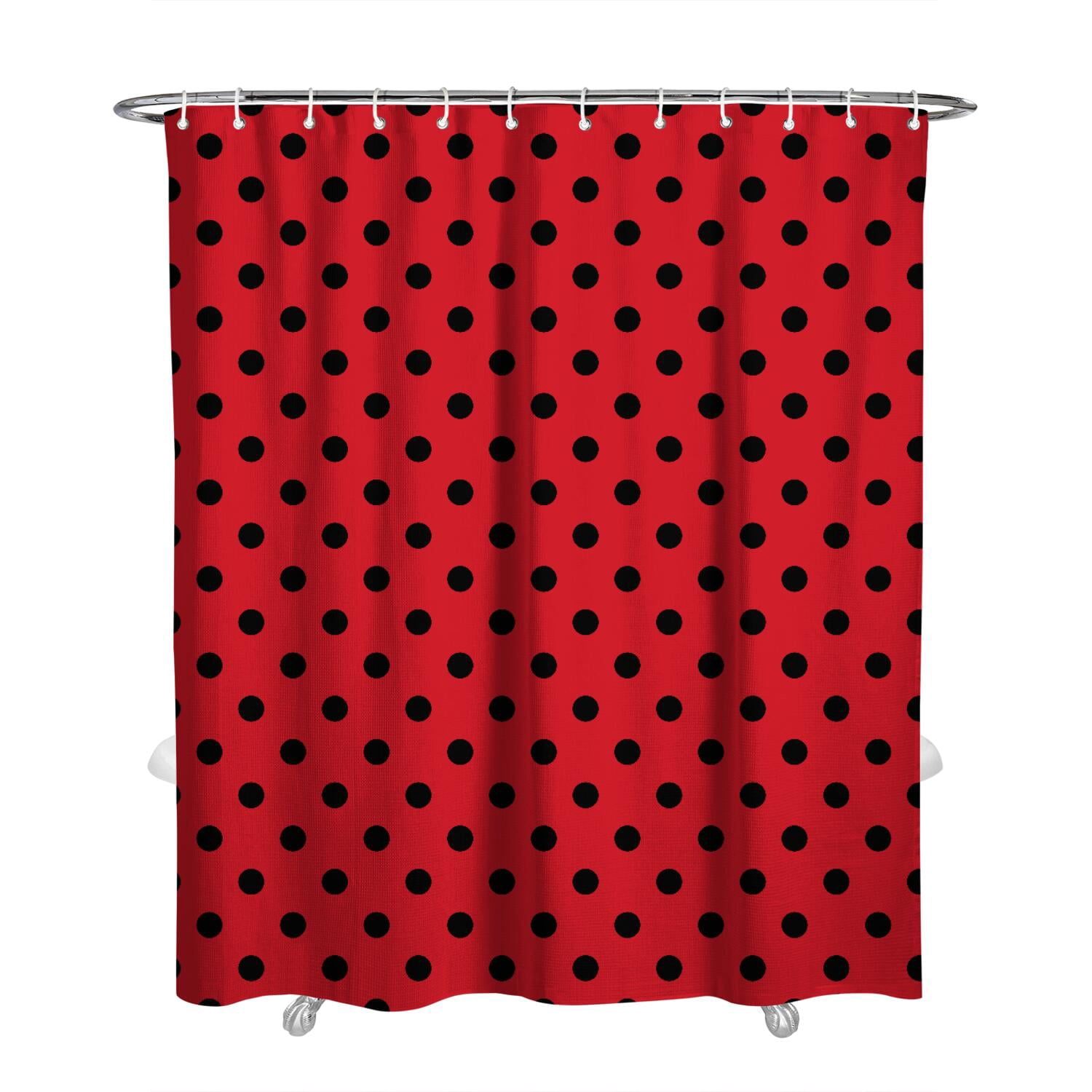 72" x 84" Ladybug Shower Curtain - Cute Cartoon Ladybird Nature Insect ...
