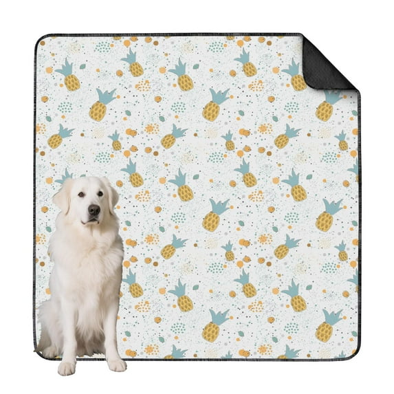 72"x72" Extra Large Colorful Fruits Washable Pee Pads, Reusable Puppy ...