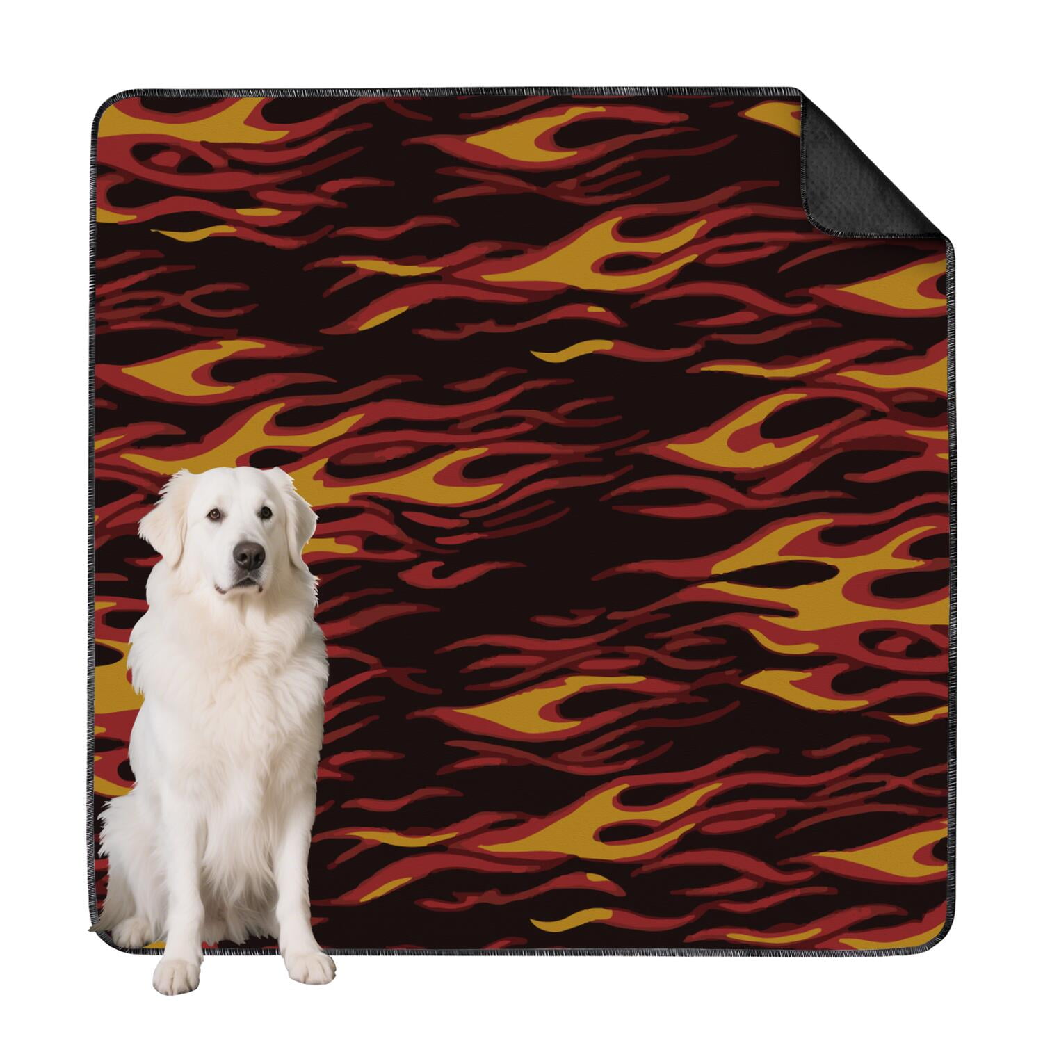 72"x72" Leopard Print Washable Pee Pads, Reusable Potty Pads for Dogs ...