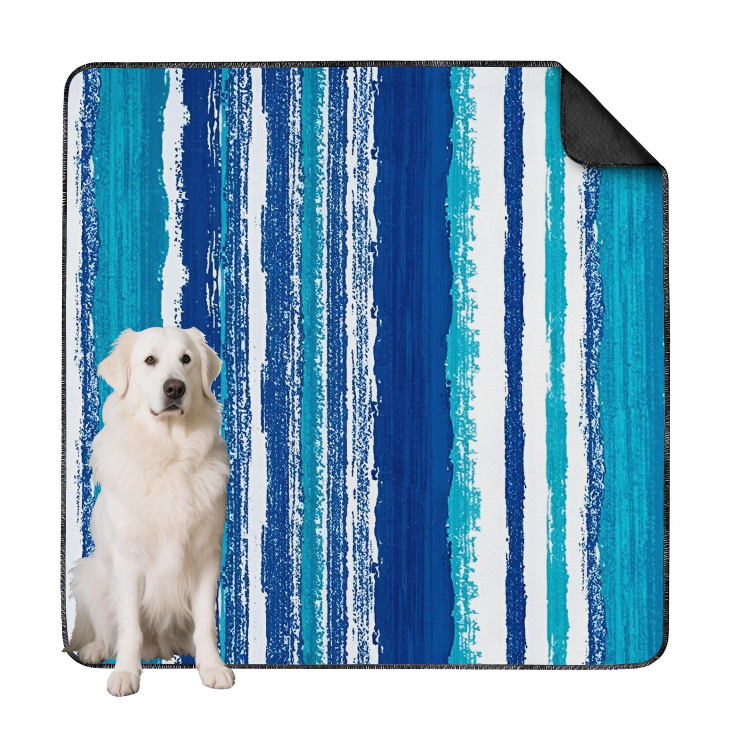 72"x72" Washable Pee Pads for House Training, Geometric Print Reusable ...