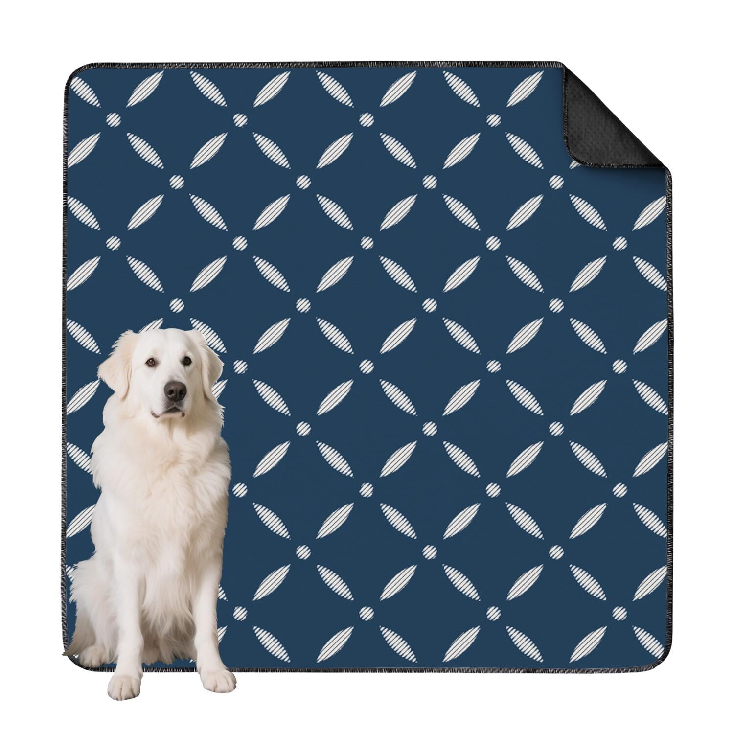72"x72" Washable & Reusable Dog Pee Pads, Leopard Print Non-Slip Potty ...