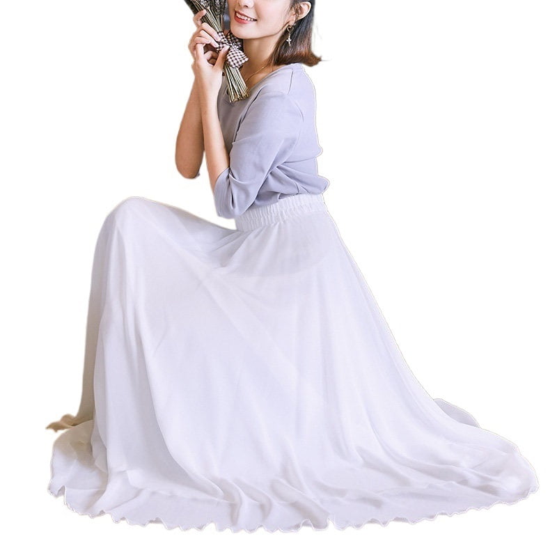 720 Degree Chiffon Skirt Ballet Dance Women Long Skirts Dancer Practice ...