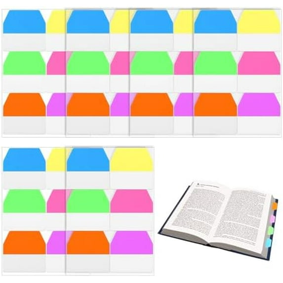 720 PCS Sticky Index Tabs, Page Markers Tabs Transparent Writable ...