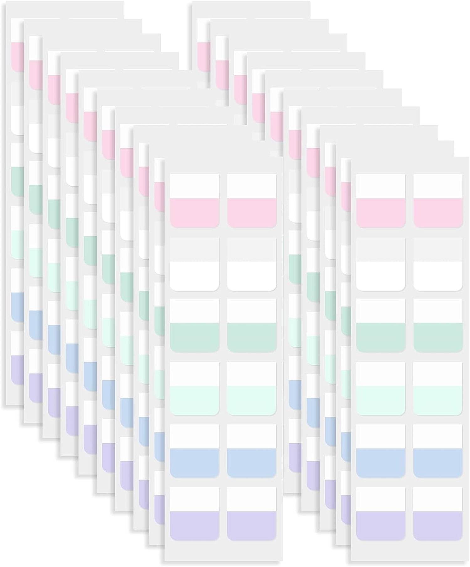 720 Pcs Page Markers Sticky Index Tabs,Colored Book Tabs Writable ...