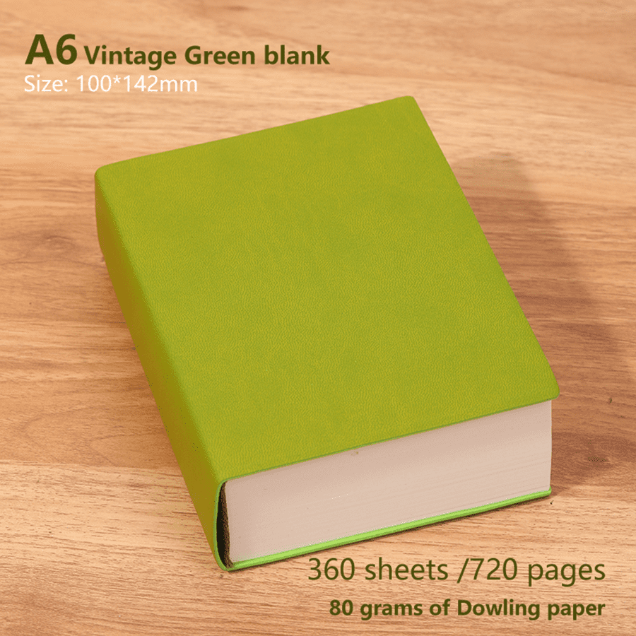 720 page blank inner notebook, soft synthetic leather surface ...