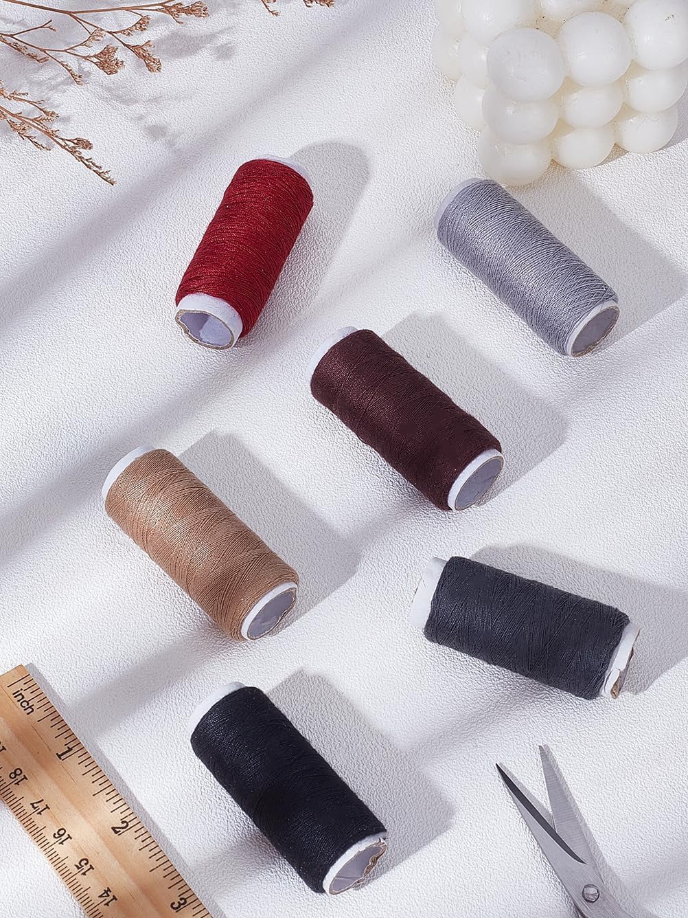 720M/787.4 Yards 0.1mm Polyester Sewing Thread Cords All Purpose Sewing ...