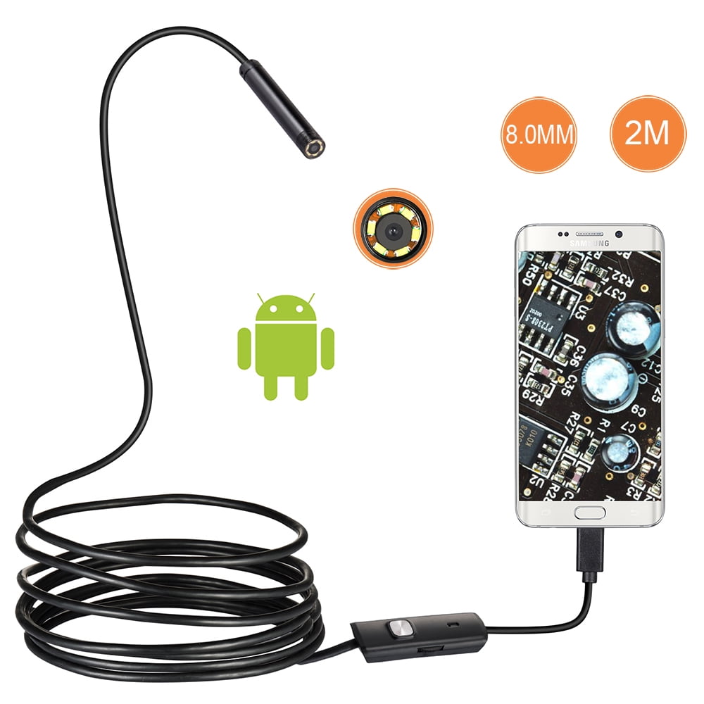 720P 8MM USB Endoscope 2MP 1/2/5/10M Camera Android Sewer Camera ...