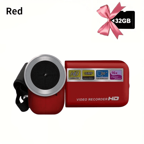 720P Digital Camera 2 Inch Mini Camera, Rotating Screen 16X Digital ...