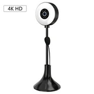 onn. Webcam with Ring Light w/3 LED Levels, Autofocus, Built-in ...
