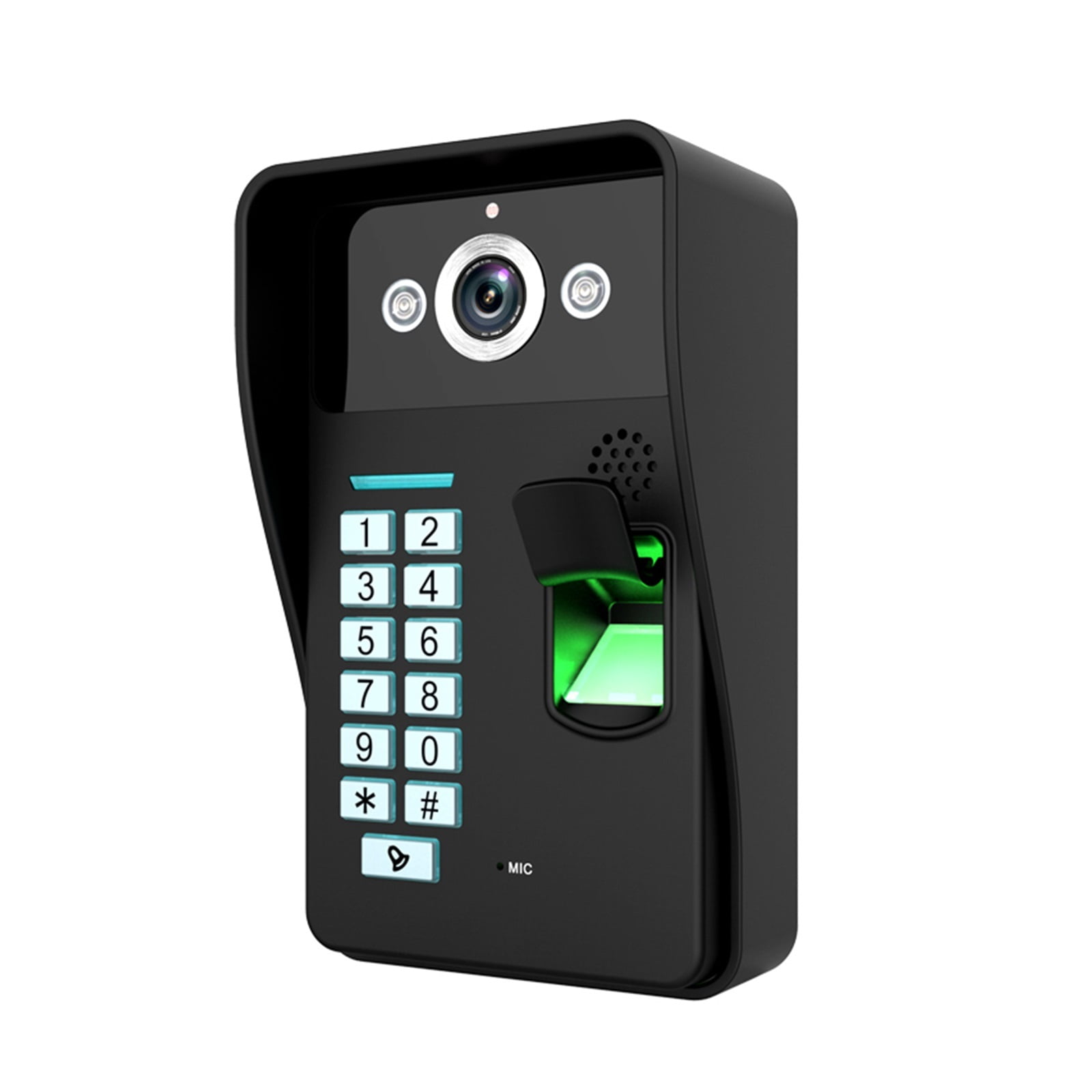 720P Wired Wireless Video Doorbell Intercom System With Fingerprint ...