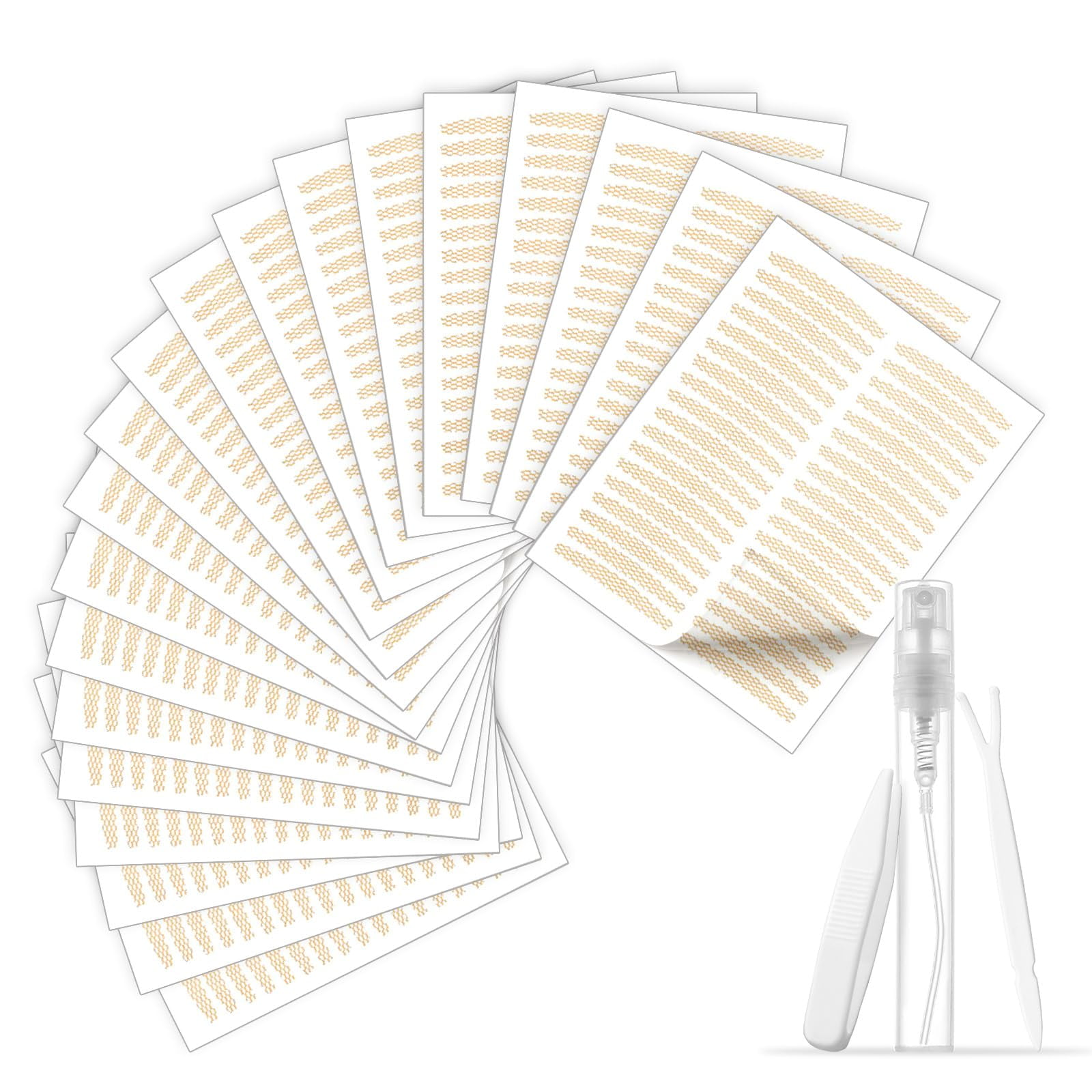 720PCS Double Eyelid Tape TSF6 Lace Mesh Droopy Eyelid Lifter Waterproof Eye Lift Tape 20 Sheets ...