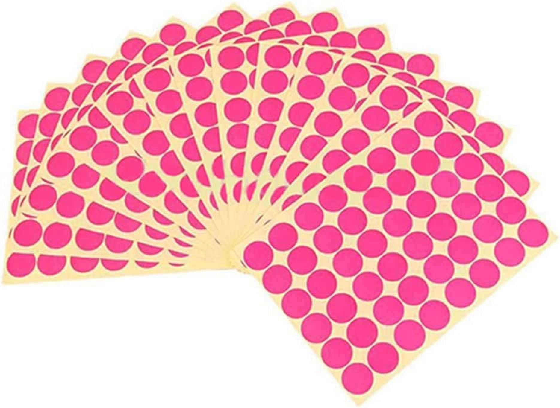 -720Pcs 25mm Round Spot Circle Blank Sticky Labels Self Adhesive Dot ...