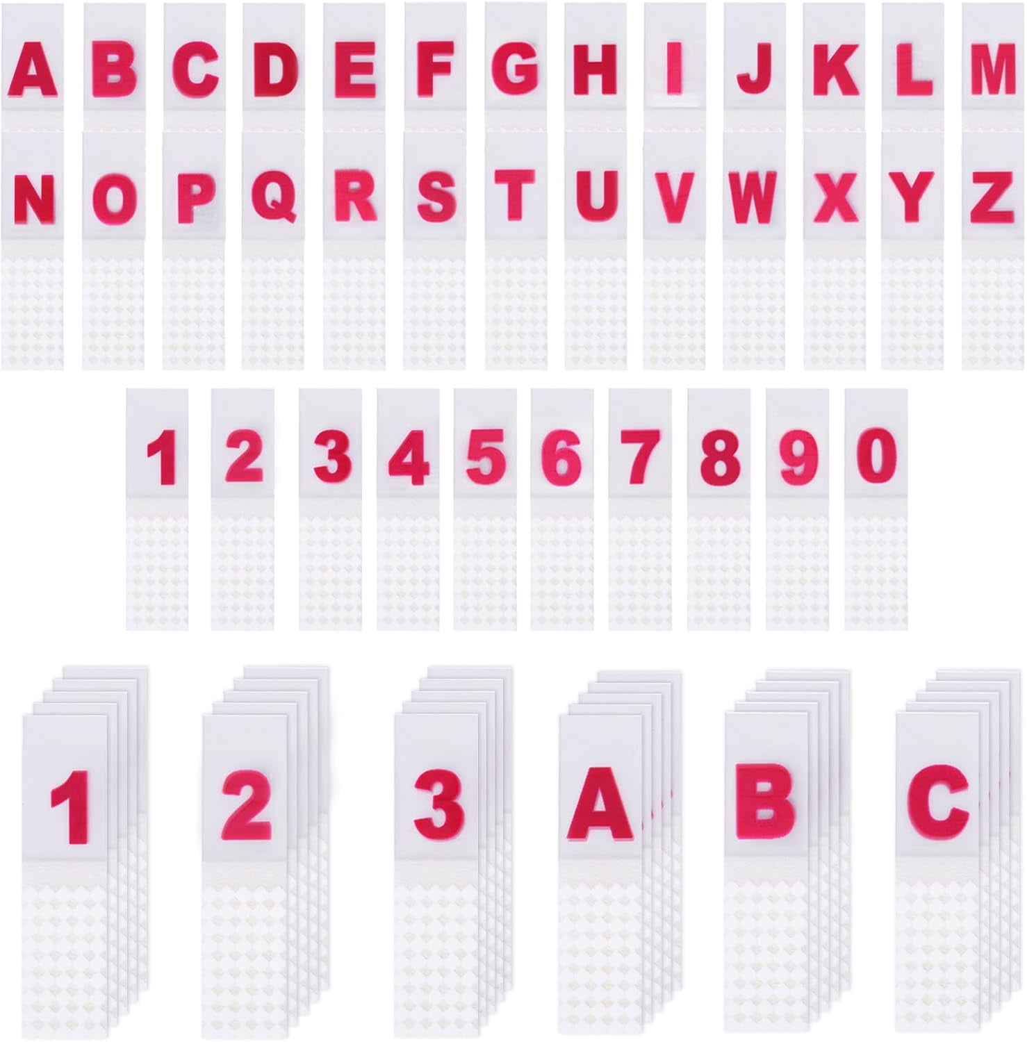 720pcs Alphabet Index Tabs and Numbers Index Tabs Self-Adhesive 0 to 9 ...