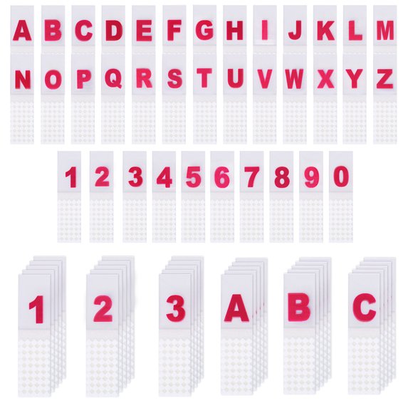 720pcs Alphabet Index Tabs and Numbers Index Tabs Self-Adhesive 0 to 9 ...