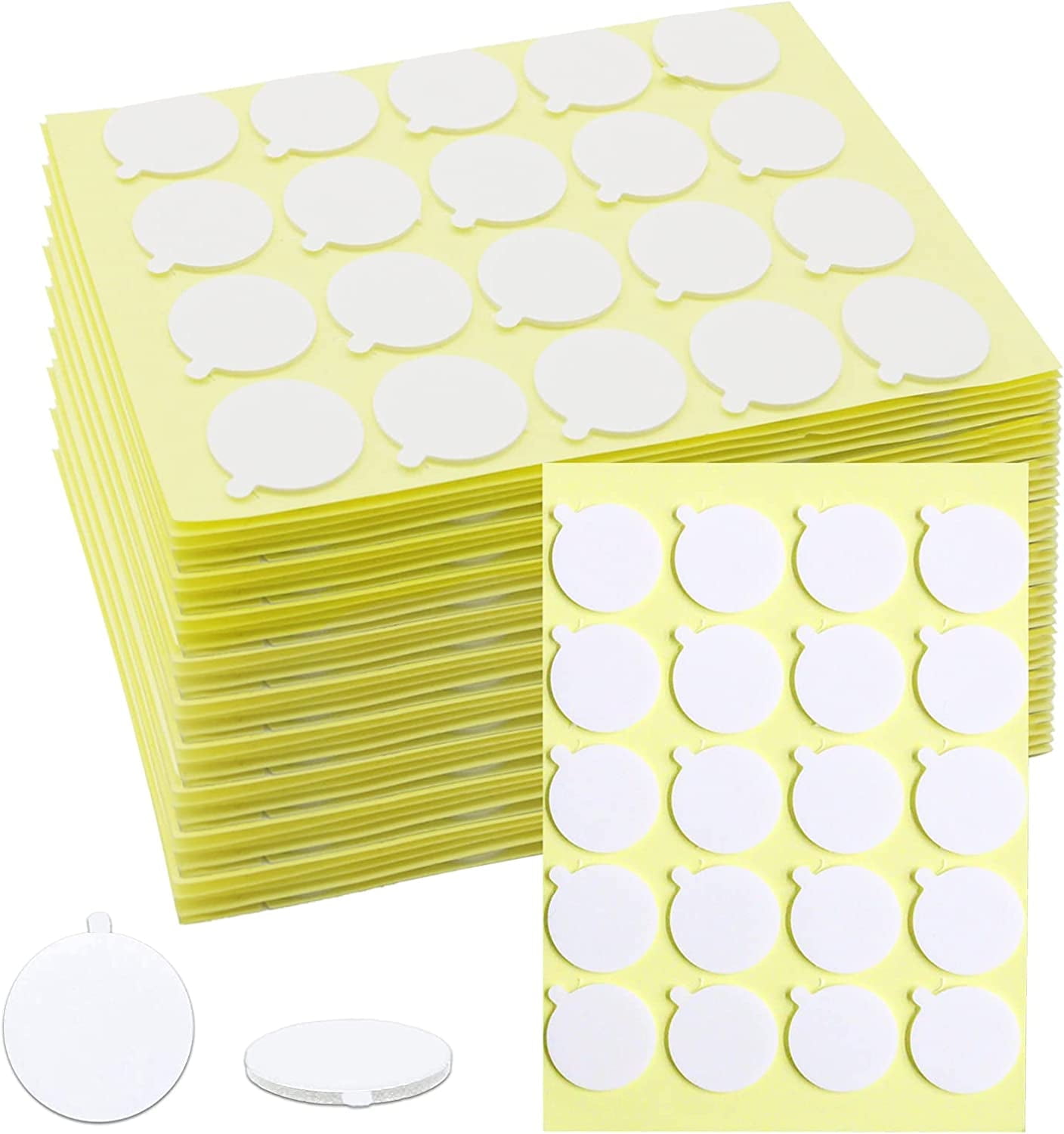 720pcs Candle Wick Stickers, Heat Resistance Double-Sided Stickers with ...