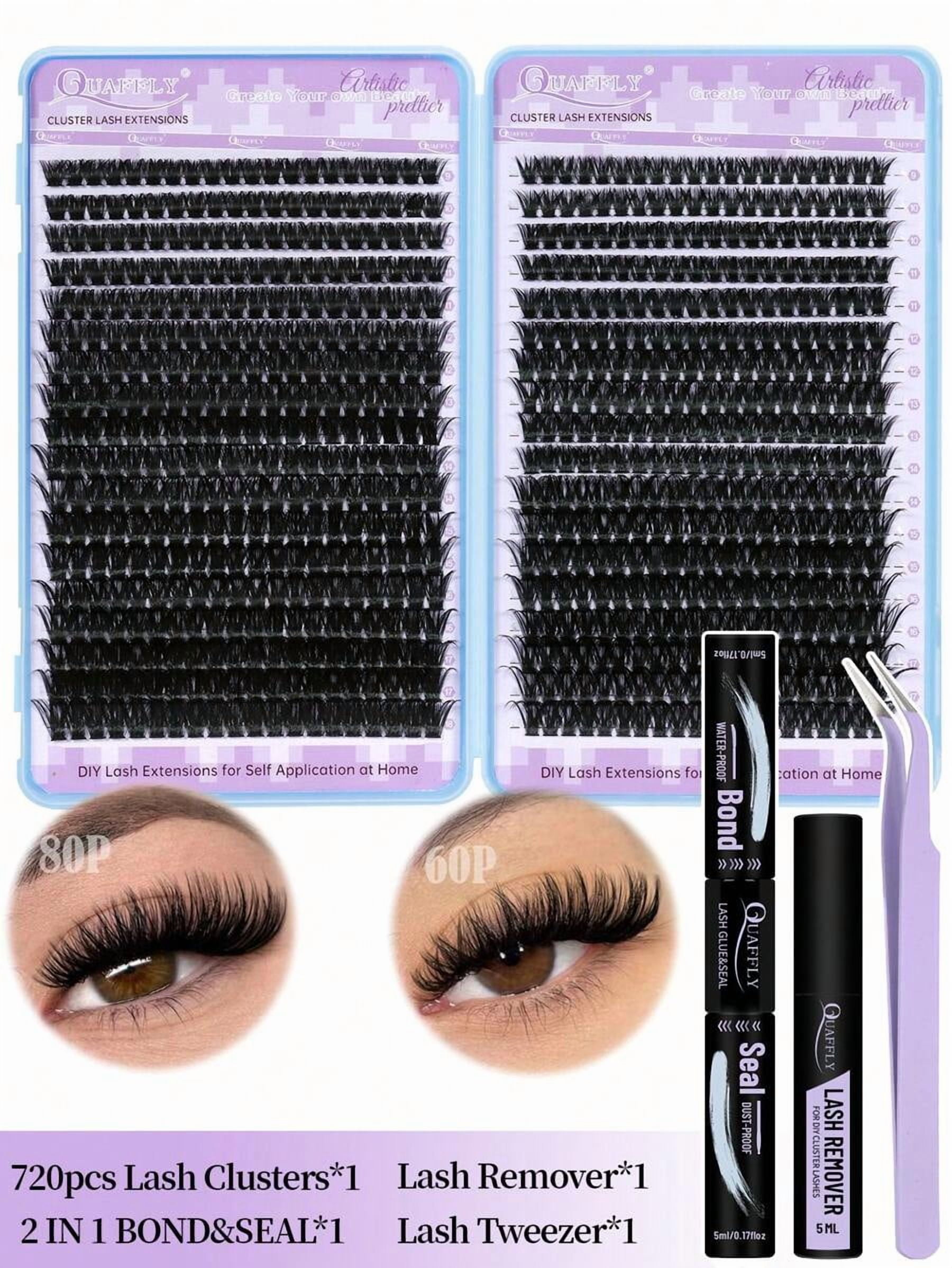 720pcs D-Curl Lash Clusters , Lash Clusters Kit,Natural Lash Kit With ...