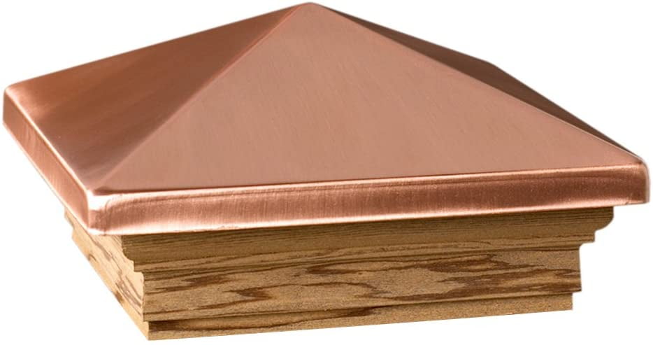 72223 High Point Copper Post Cap with Treated Base (Nominal 4"x4 ...