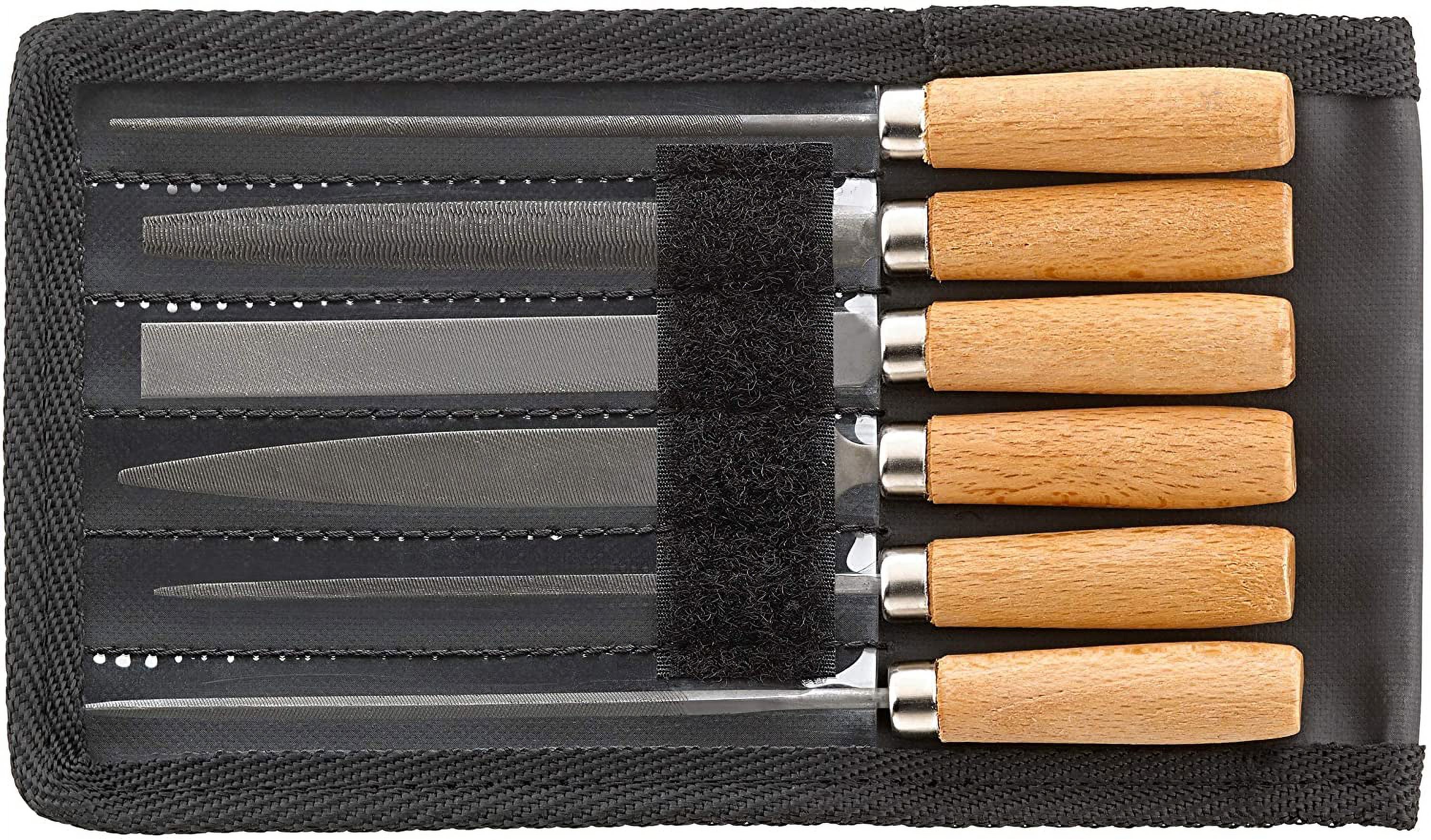 72230001 Warding Files, 6 Pieces Set, 1 File each, Hand, Flat, Half ...