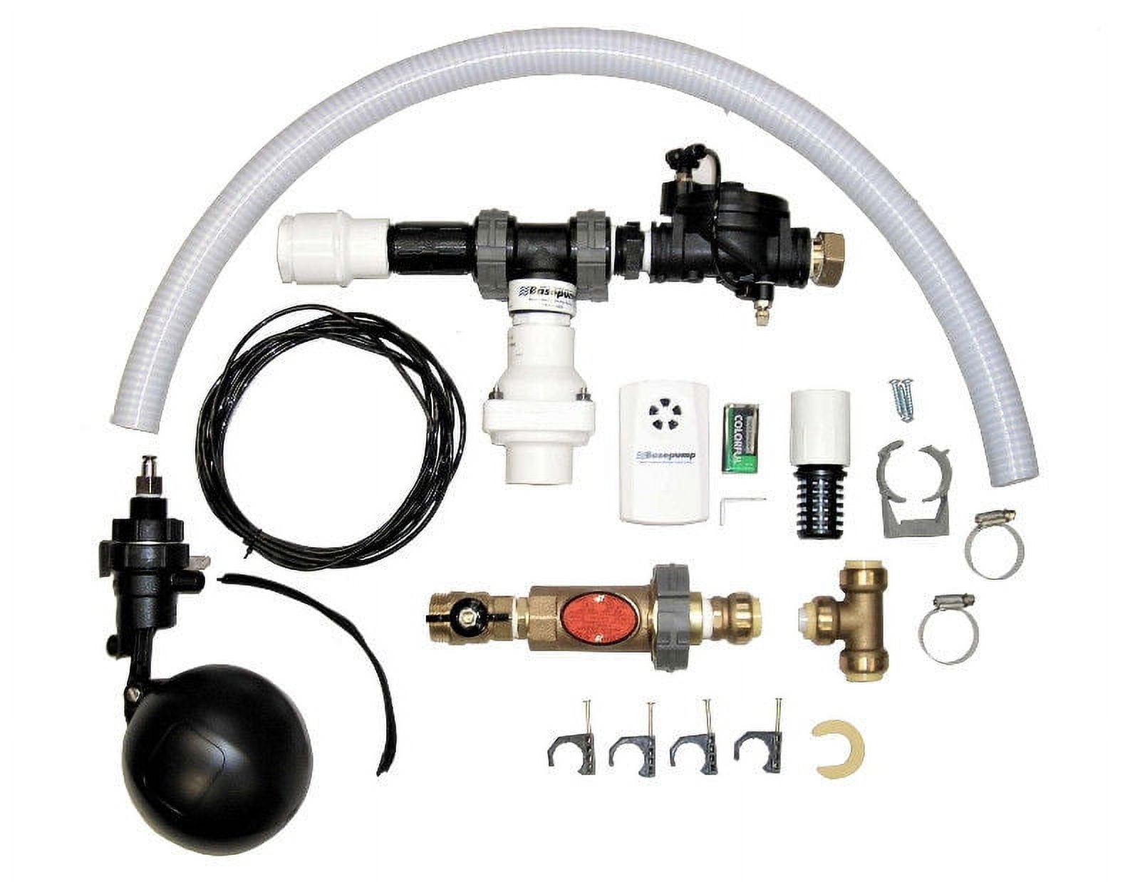 725 GPH Premium Residential Water Powered Backup Sump Pump with Home ...